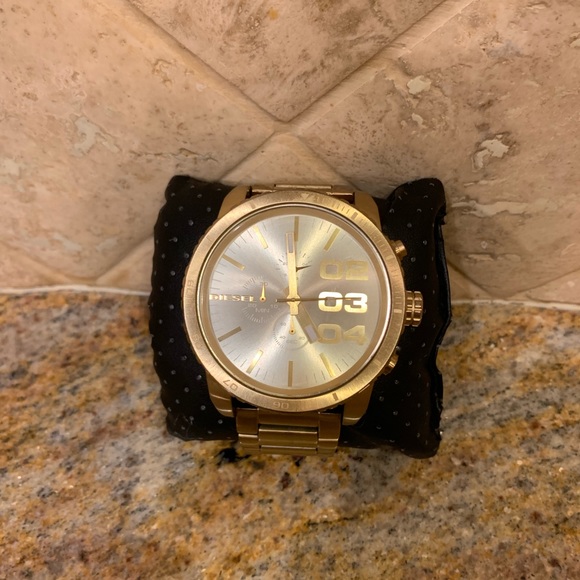 Diesel | Accessories | Diesel Big Face Gold Watch | Poshmark